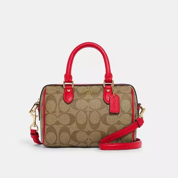 Coach | Bags | Nwtcoach Mini Rowan Crossbody In Signature Canvas Coach Ch469 Gift Receipt | Poshmark